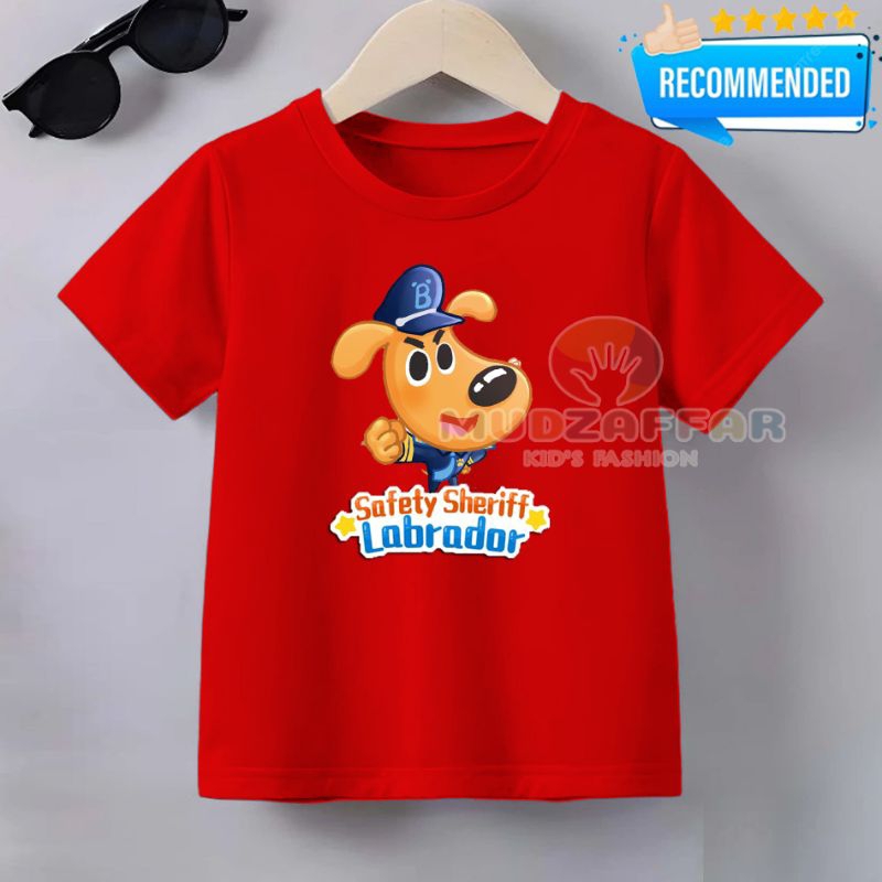เสื้อยืดลายการ์ตูนเด็ก SAFETY SHERIFF LABRADOR | Shopee Thailand
