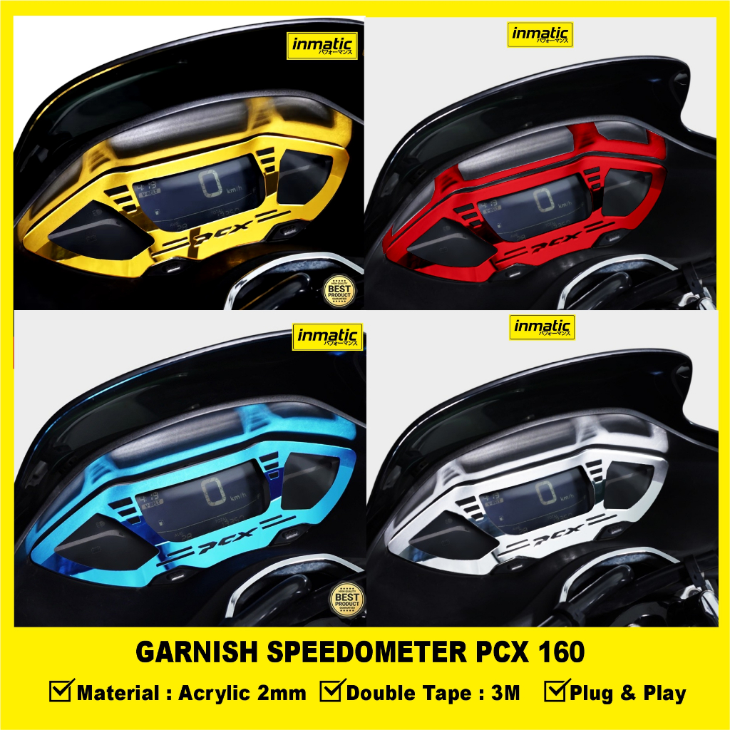 Inmatic - GARNISH SPEDOMETER PCX160 วัสดุอะคริลิค GARNIS SPEEDOMETER ...