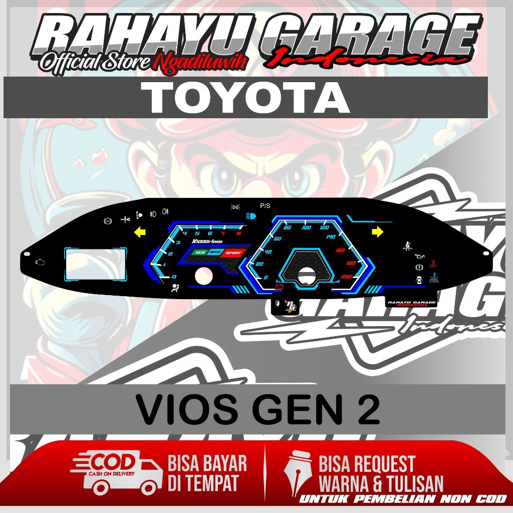 Vios GEN 2 บอร์ดเรือนไมล์แบบกําหนดเอง | Shopee Thailand
