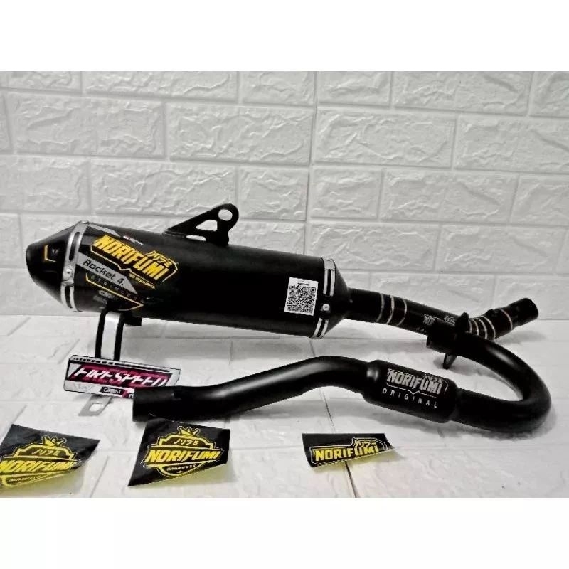 ท่อไอเสีย Racing mufler ท่อ Norifumi rocket 4 So Calif Ksr 110 Ksr Pro Ksr Racing YAMAHA WR155 ...
