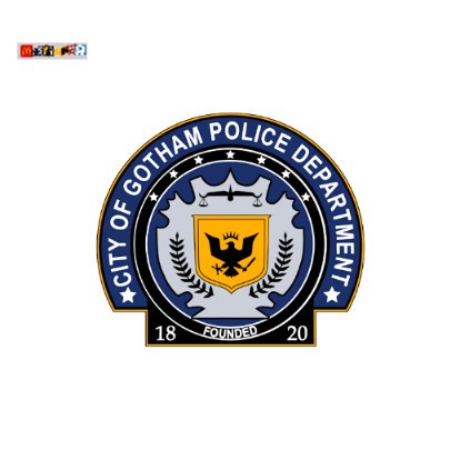 สติ๊กเกอร์แบทแมน GCPD City of Gotham Police Dept โลโก้การ์ตูนดีซี ...