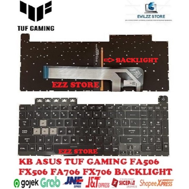 Hitam Asus TUF GAMING คีย์บอร์ด A17 F706 FA706IC FA706ICB FA706II FA706IH FA706IHR FA706IU ...