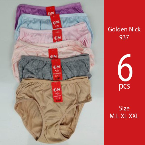 กางเกงชั้นใน cd GOLDEN NICK TYPE 937 939 931 สีทอง 6 ชิ้น | Shopee Thailand