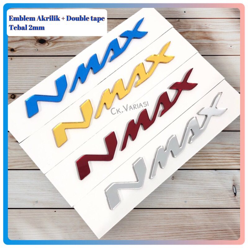 2pcs NMAX EMBLEMS RIGHT LEFT JUST STEP ON NMAX โลโก้นูนสติกเกอร์ 3D ...