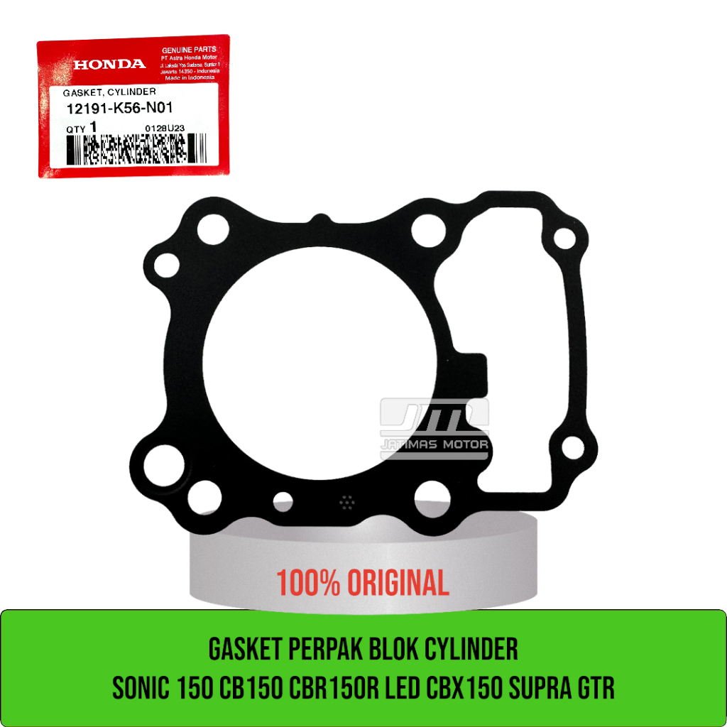 ปะเก็นกระบอกสูบโซนิค cb150 cbr150r led cbx150 supra gtr 12191-K56-N01 ...