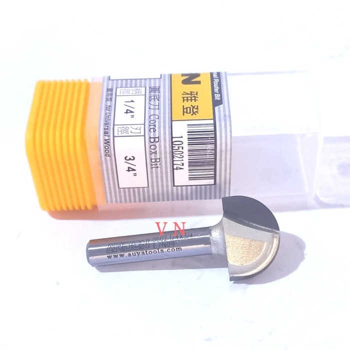Mata Profile Eye/Router 19 mm 1/4 X 3/4 Round Nose/Core Box Bits ARDEN ...