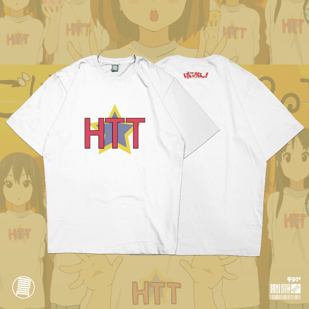 เสื้อยืด พิมพ์ลายการ์ตูนอนิเมะ Hokago Tea Time HTT K On Yui Mio Ritsu Mugi Azusa Music Manga ...