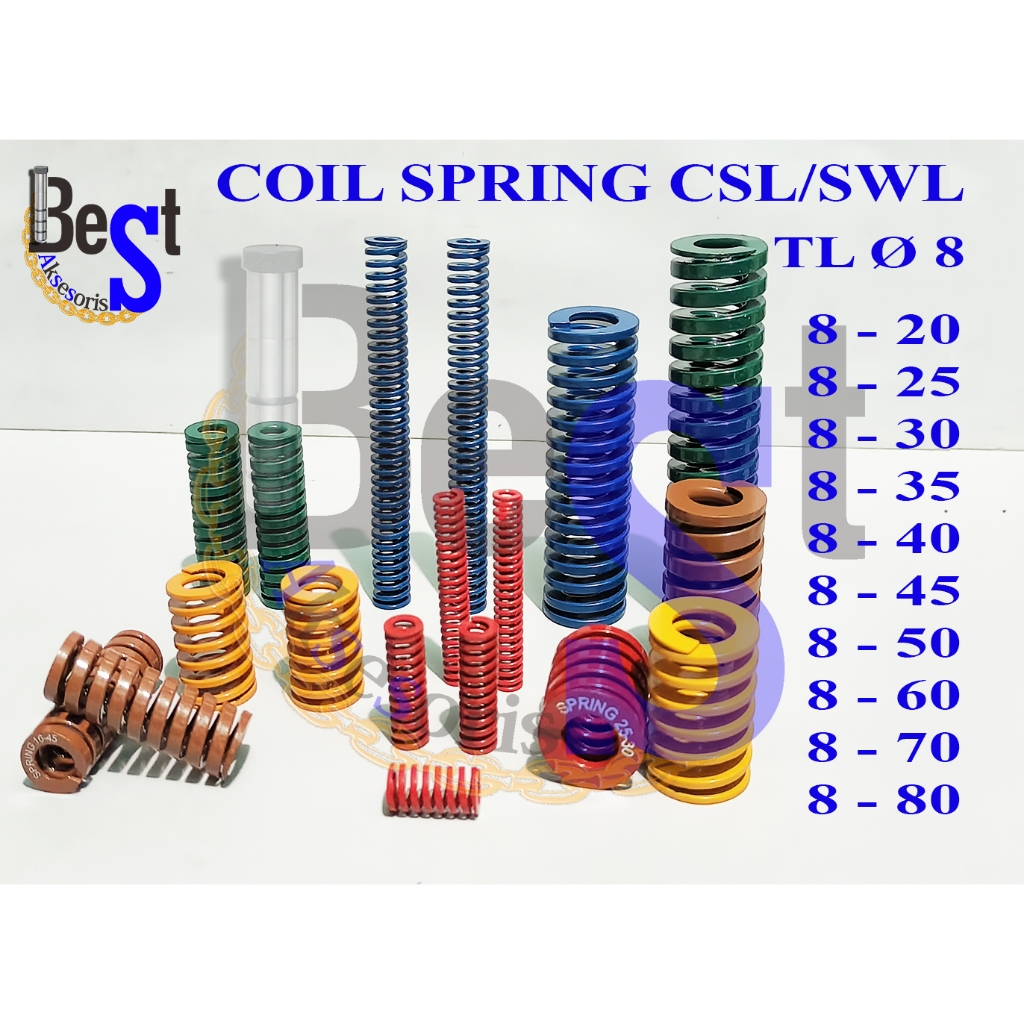 Per Blue / คอยล์สปริง / CSL / SWL Dia. ออก 8 มม. L 20-80 มม | Shopee ...