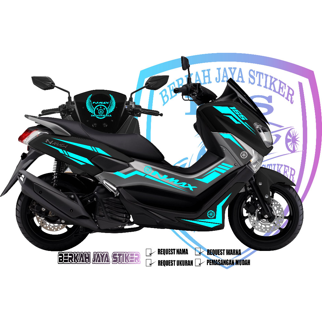 Nmax สติ๊กเกอร์มอเตอร์ไซค์ Striping Sticker Yamaha Nmax Cutting Sticker ...