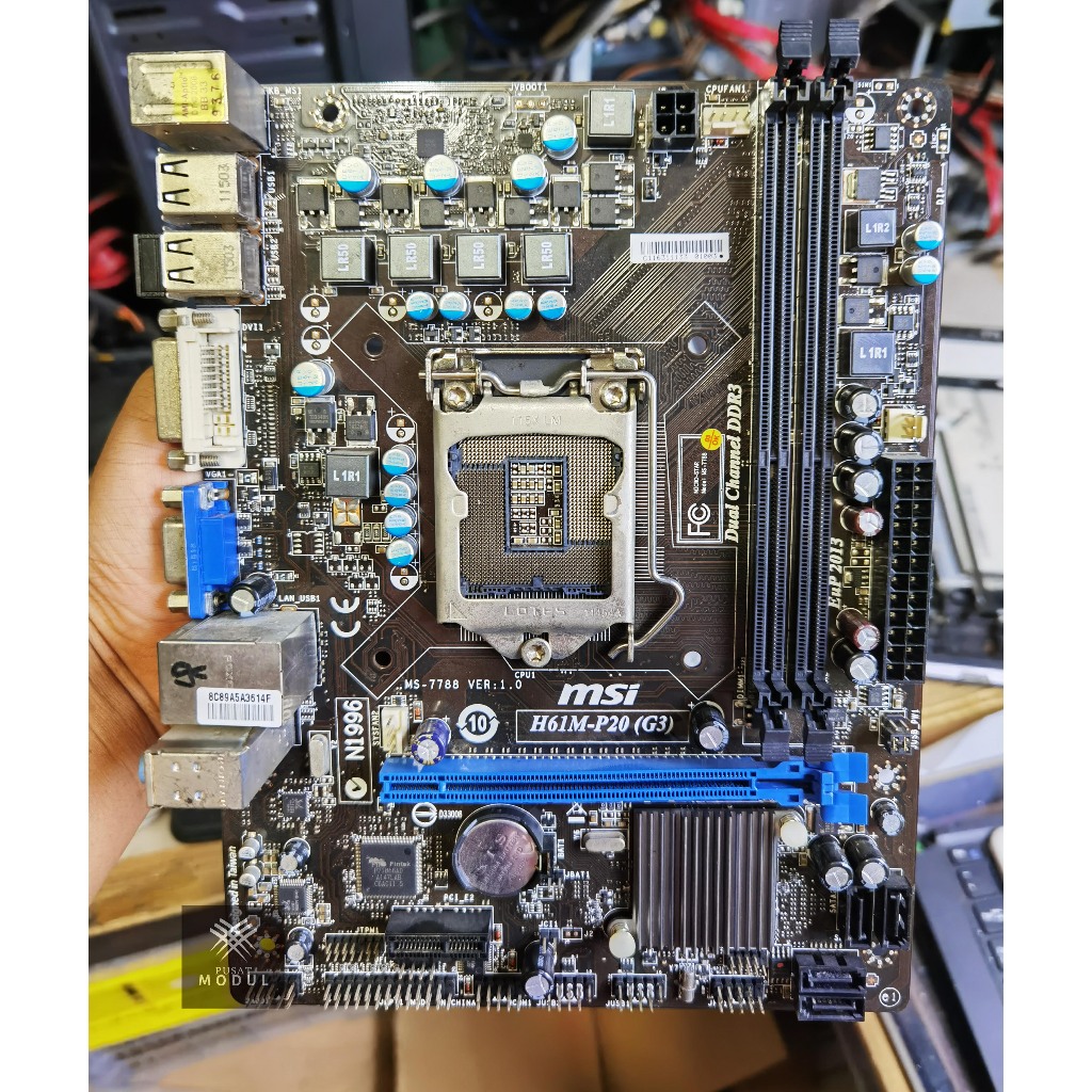 MOTHERBOARD H61 MSI / MSI H61M-P20 / MOTHERBOARD LGA 1155 / INTEL 1155 | Shopee Thailand