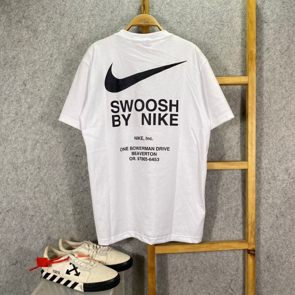 เสื้อยืด SWOOSH BY NIKE WHITE | Shopee Thailand