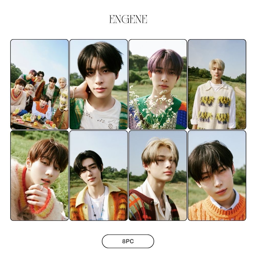 โฟโต้การ์ด ENHYPEN ORANGE BLOOD (เคลือบ 8 ชิ้น + เคลือบ 2 ด้าน ...