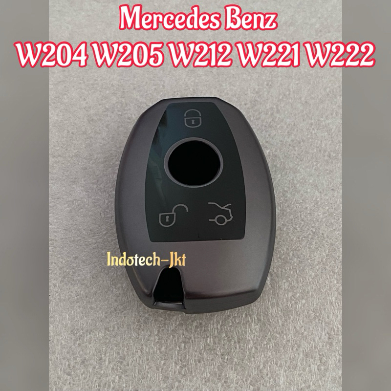 Mercedes Benz W204 W205 W212 W221 W222 Keyless DARK METAL Smartkey ฝา ...
