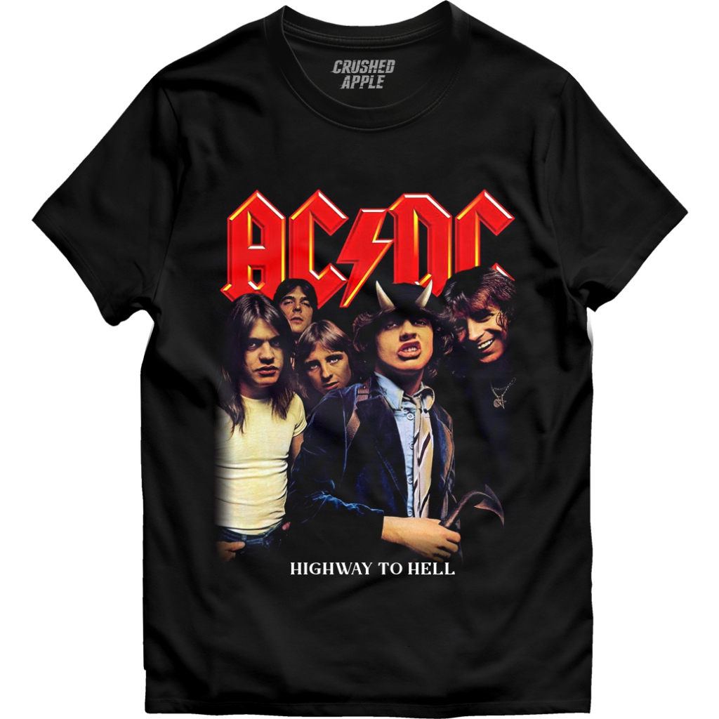Band Merch - Kaos Band - เสื้อยืดพรีเมี่ยม สไตล์วินเทจ - AC DC ...