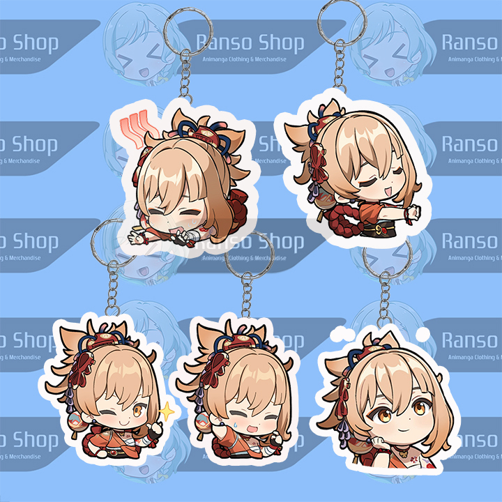 พวงกุญแจ GANTUNGAN Genshin Impact Yoimiya | Yoimiya Chibi อะคริลิค ...