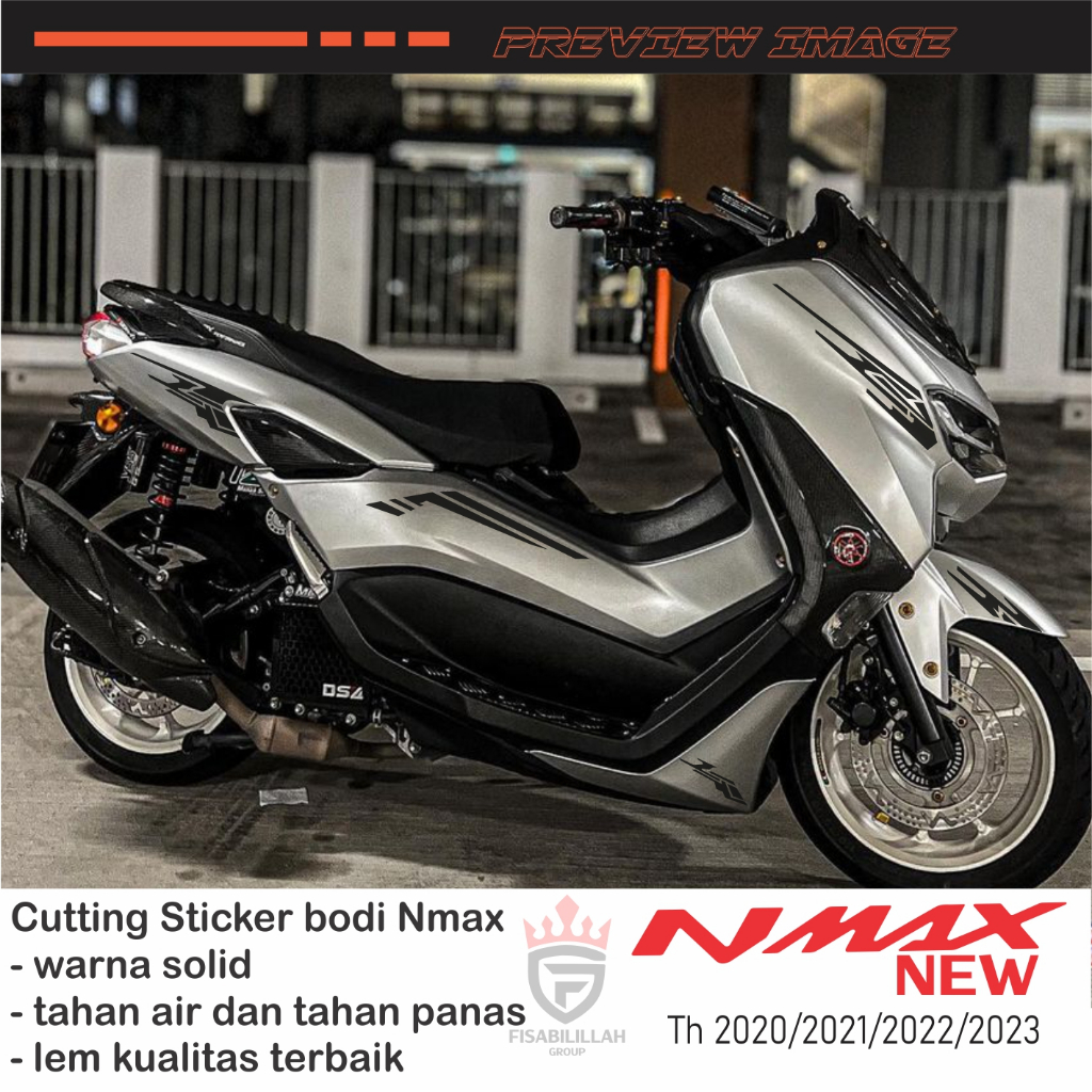 02 new Nmax Body Sticker Striping 2020 2021 2022 2023, new Nmax Body ...