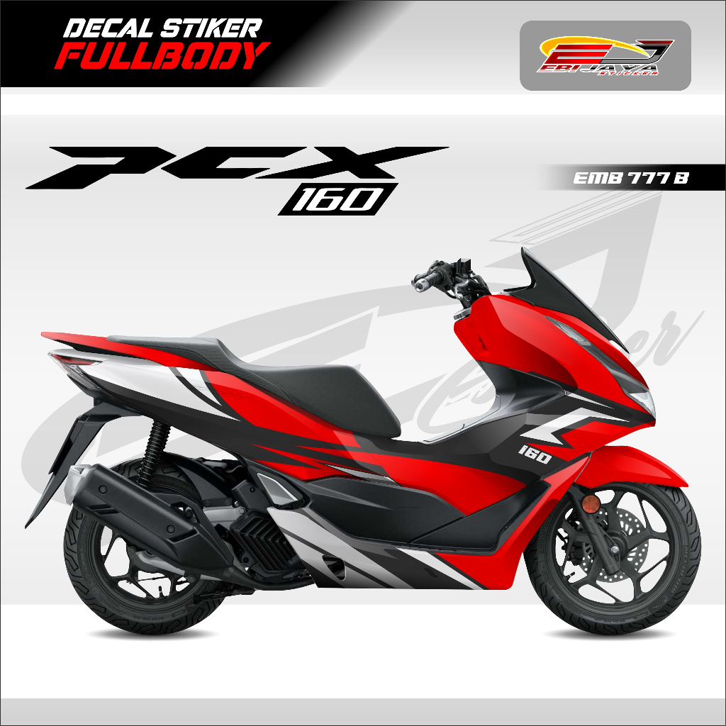 สติกเกอร์ PCX แบบเต็มตัว ใช้ได้กับทุกรุ่น PCX FULL BODY DOFF GLOSSY ...