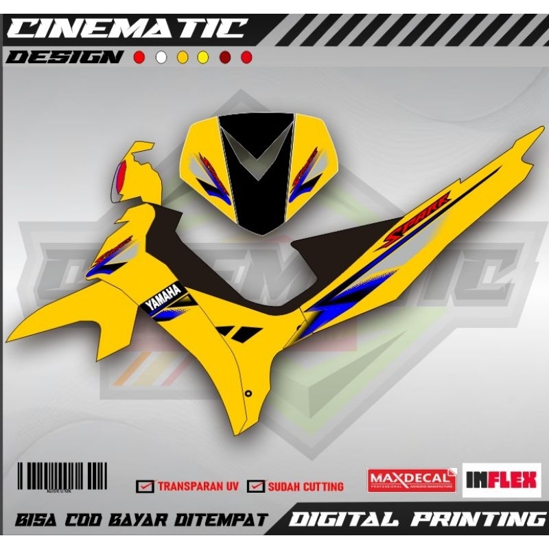 Vega R new Sirius striping sticker การเปลี่ยนแปลงสามารถขอ V01 ตัดแล้ว ...