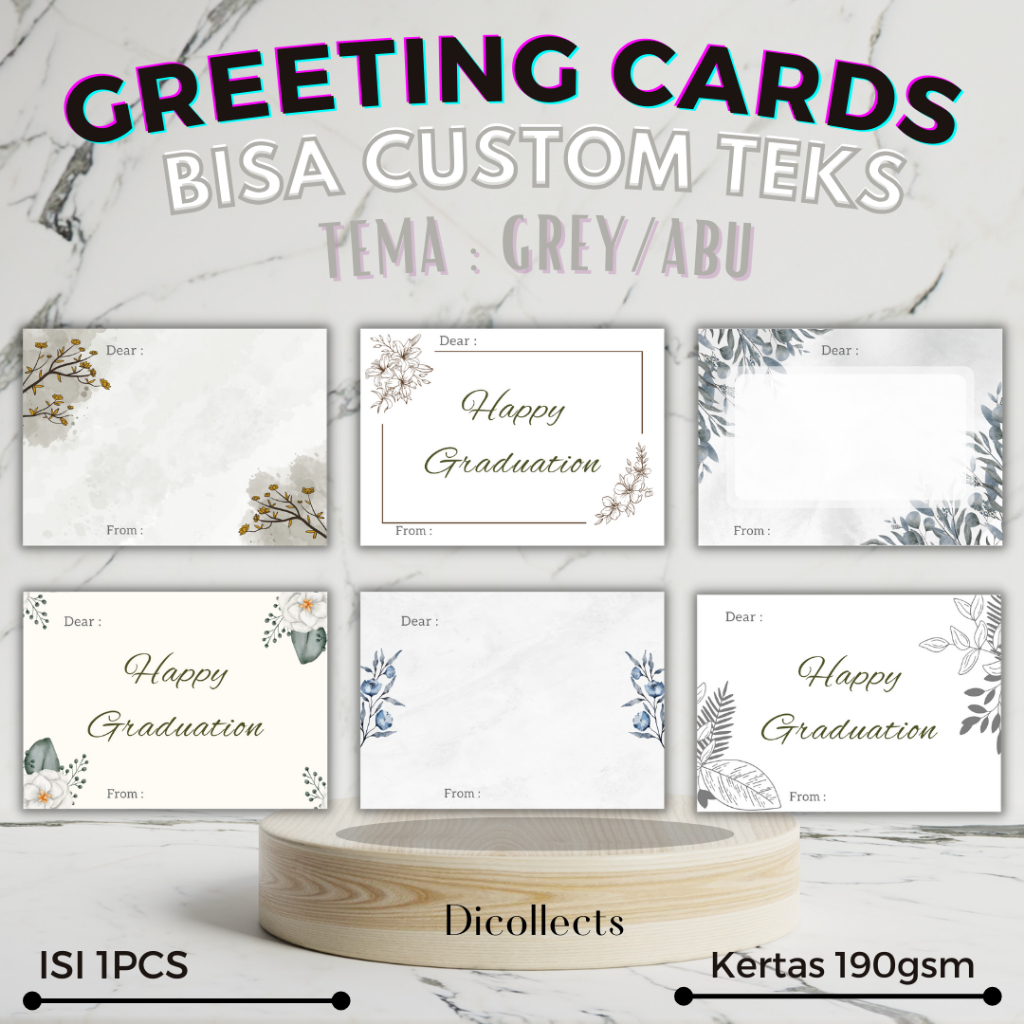 (ธีม Grey/grey) สามารถเพิ่มการ์ดงอก / การ์ดงอก AESTHETIC SOUVENIR HBD ...