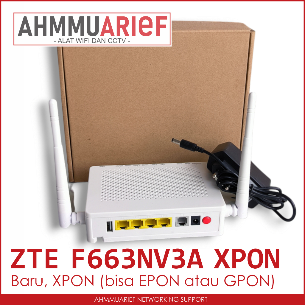ใหม ่ - ONT ONU MODEM ROUTER ZTE F663NV3A F663 NV3A XPON สามารถรองรับ OLT EPON หรือ GPON ...
