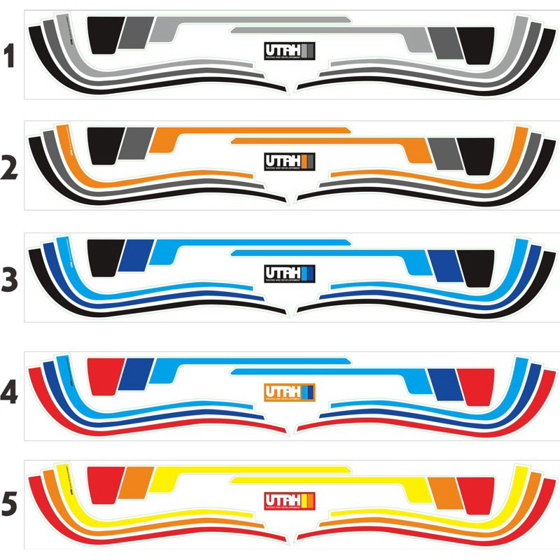 Replika Utah Replica Striping Sticker Set - Vespa Excel Exclusive PX ...