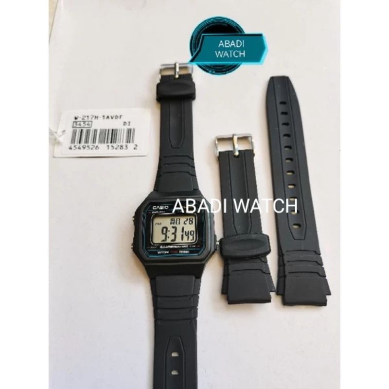 CASIO W217H W 217H W217 W 217 W-217H WATCH STRAP ยืดหยุ่นสวมใส่สบาย ...
