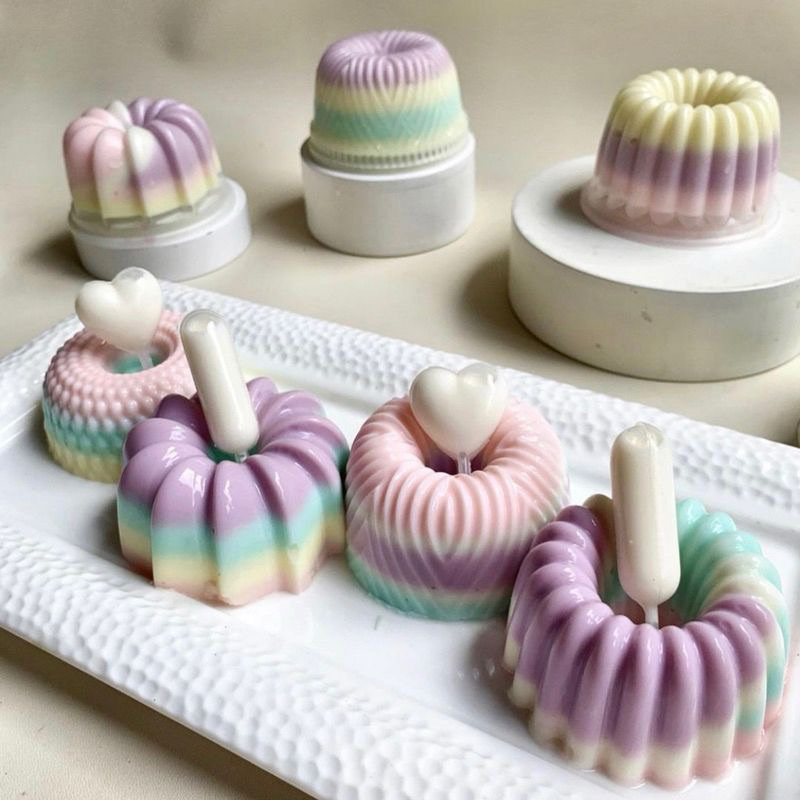 Viral Mini Pudding Mold with Lextra Motif ประกอบด้วยแม่พิมพ์เค้กฟองน้ํา ...