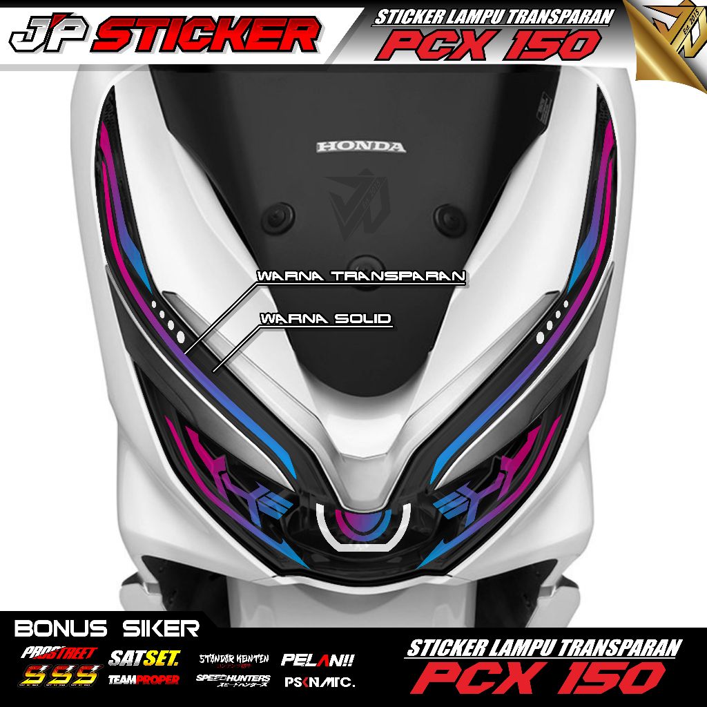 Sjp PCX Light สติกเกอร์ PCX 150 รถจักรยานยนต์คิ้ว Variation สติกเกอร์ ...