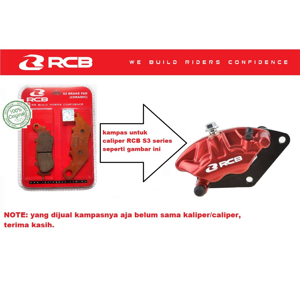 ORIGINAL ORIGINAL ORIGINAL ORIGINAL S3 series RIGHT RCB ผ้าเบรค ...