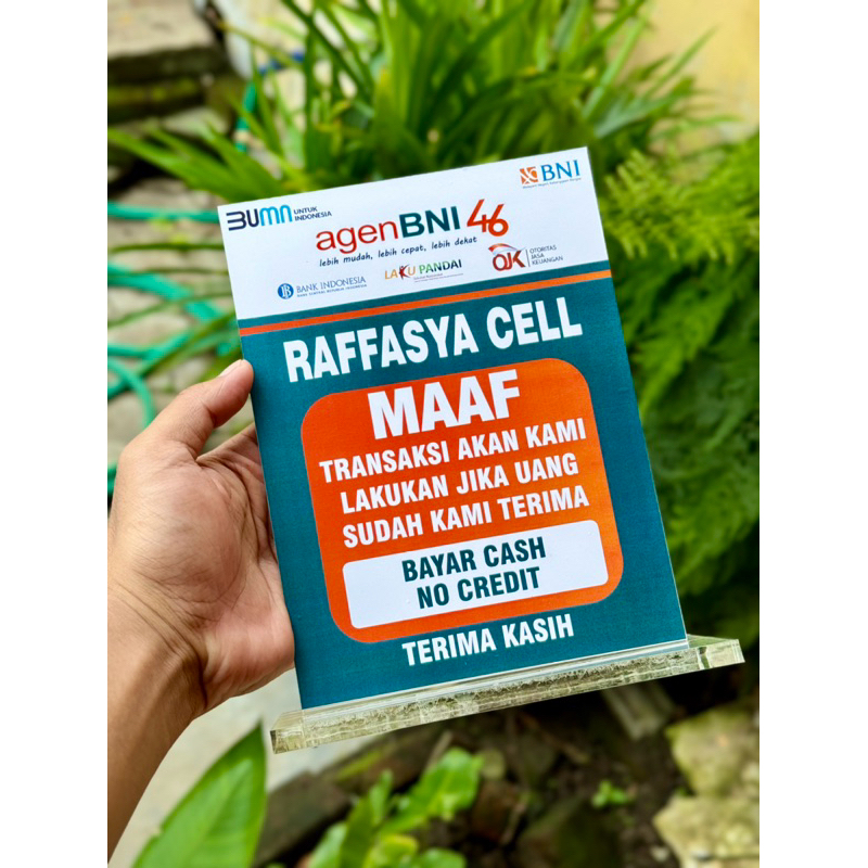 วัสดุอะคริลิคหนา BNI BANK BNI Agent Table Size 15x20CM | Shopee Thailand