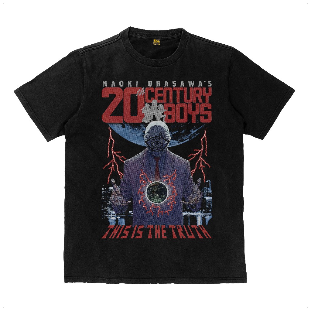 Katun 20th Century Boys เสื้อยืดอะนิเมะมังงะ Tomodachi หนาเสื้อยืดผ้า ...