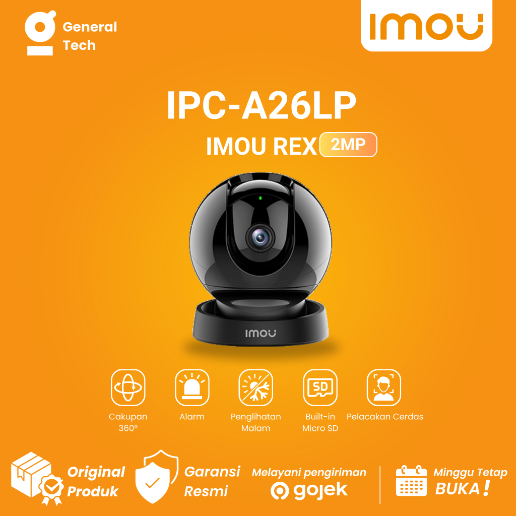 Imou REX กล้อง IP WIFI 1080P FULL HD INDOOR SMART SECURITY IPC-A26LP ...
