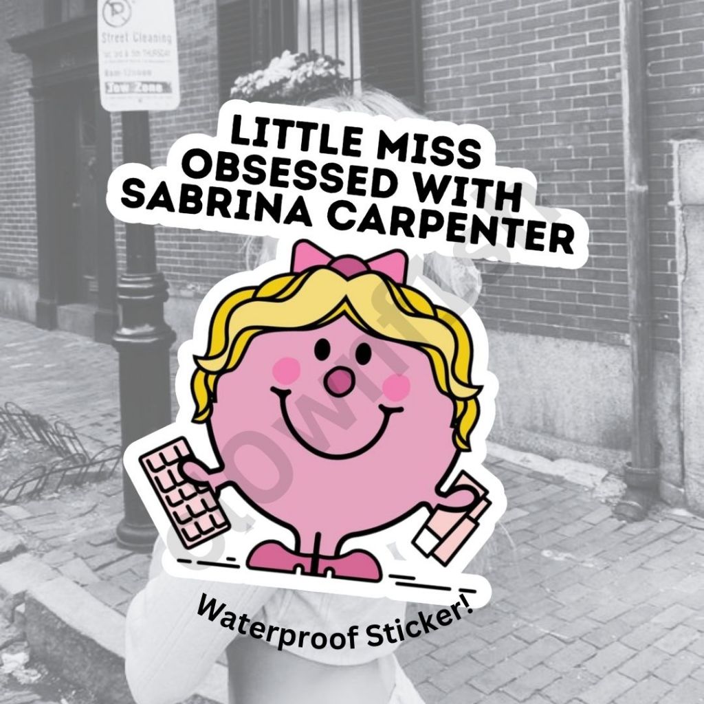 Little Miss Obsessed พร้อมสติ๊กเกอร์กันน้ํา Sabrina Carpenter | Shopee ...