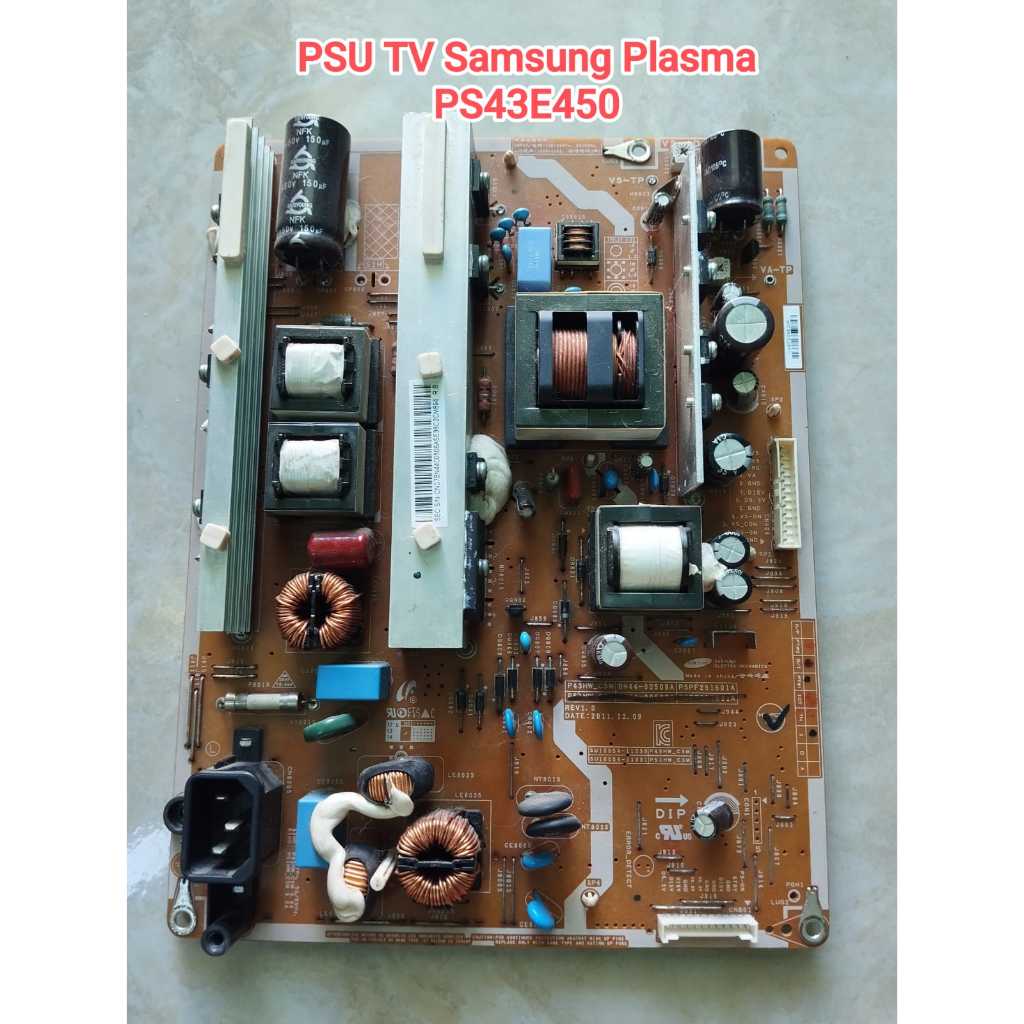 Psu - แหล่งจ่ายไฟ - ตัวควบคุมทีวีพลาสม่า Samsung PS43E450A1M ...