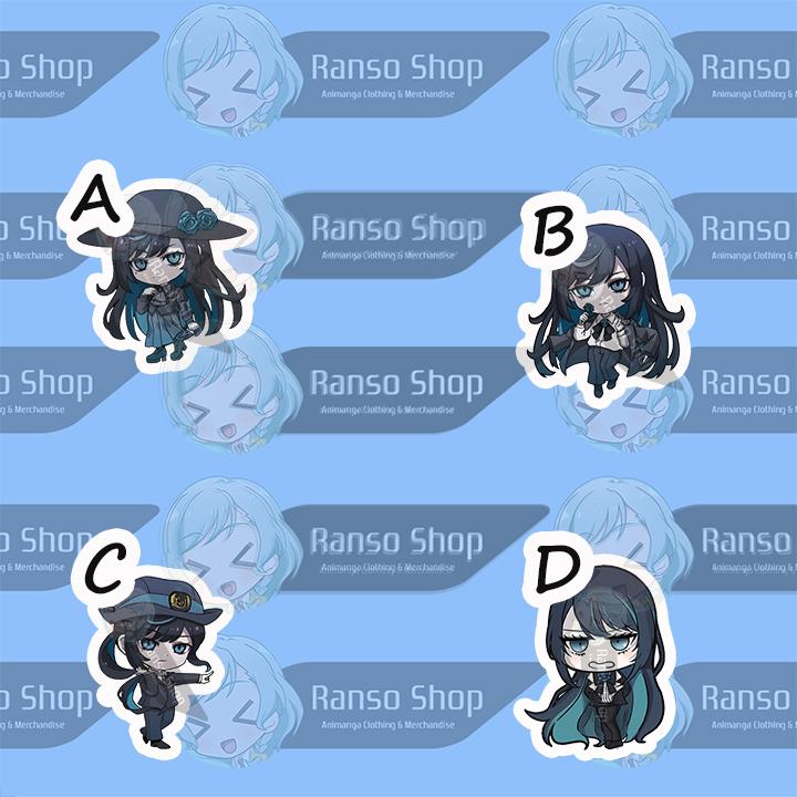 สติ๊กเกอร์นักร้องเสมือน Ado | สติ๊กเกอร์ไวนิล Ado Wish Chibi Unit ...