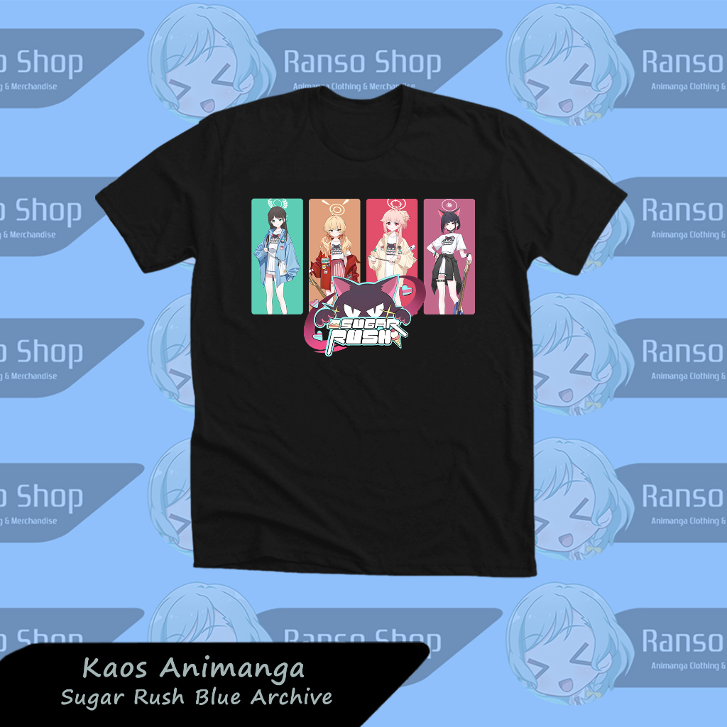 เสื้อยืดเกมอนิเมะ Blue Archive Sugar Rush / Blue Archive Kyouyama ...