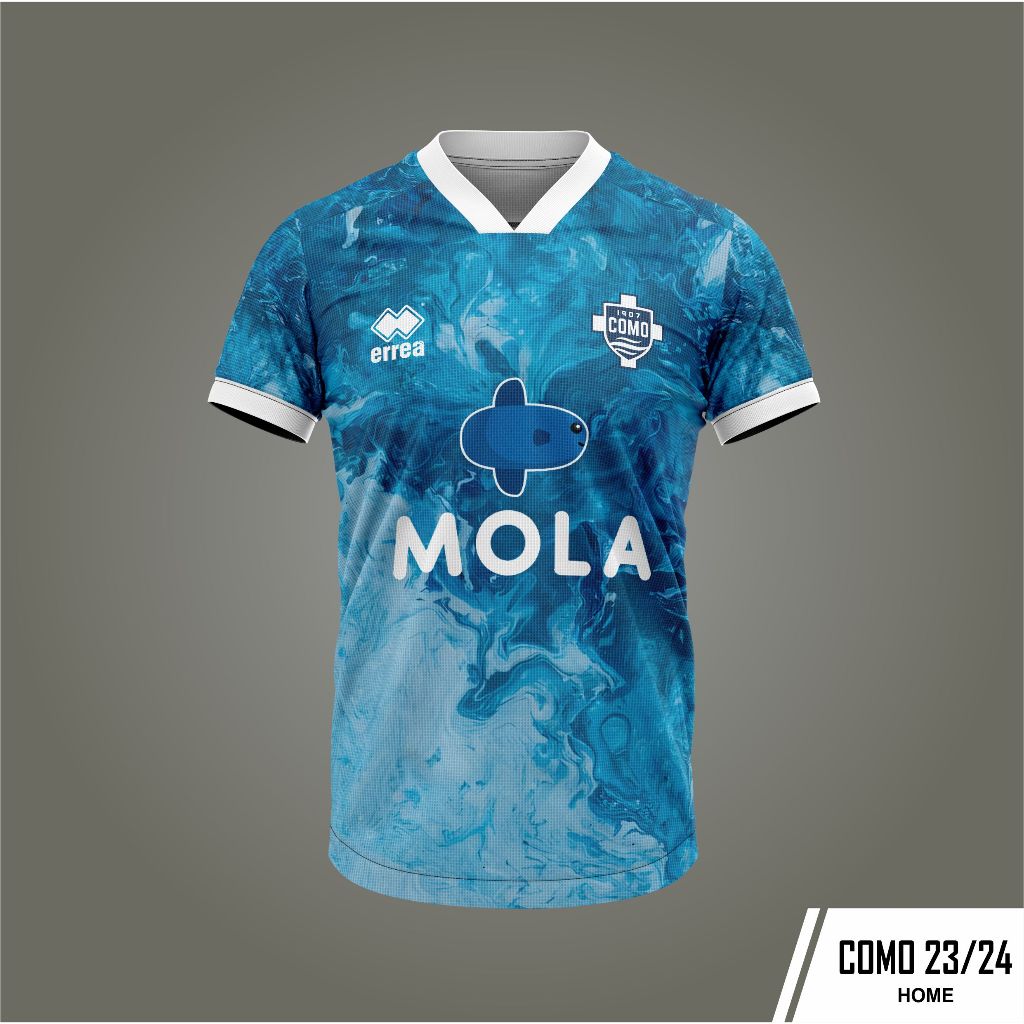 Como 1907 REPLICA HOME JERSEY 2023/2024 | Shopee Thailand