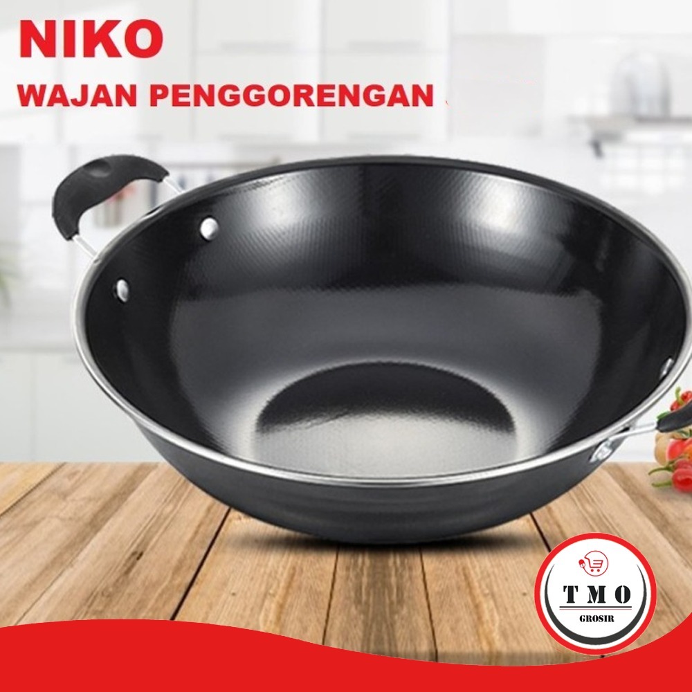 กระทะ - กระทะเคลือบไม่ติดกระทะ 34 ซม. Niko NK WSH 34 | Shopee Thailand