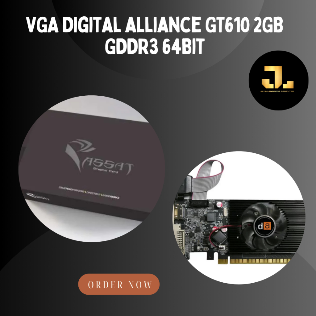 Vga Digital alliance GT610 2GB GDDR3 64Bit | Shopee Thailand