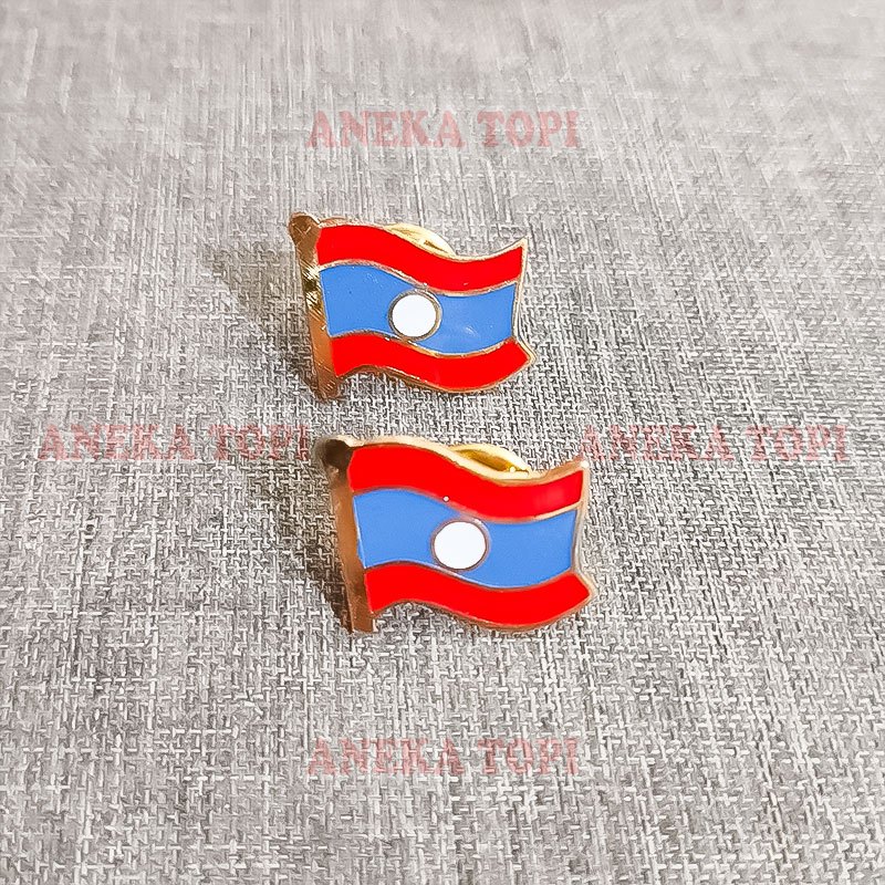 Laos National Flag Pin Laos Flag Pin Laos Flag Pin - หมวกต่างๆ | Shopee ...