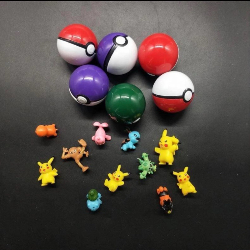 Pokeball Mini 2 ซม.สุ่มทั้งหมดพร้อมรางวัลรูปโปเกมอน + สติ๊กเกอร์เหนียว ...