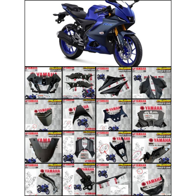 ฝาครอบ FULL BODY Rough R15 V4 R15 M ORIGINAL YAMAHA BDJ | Shopee Thailand