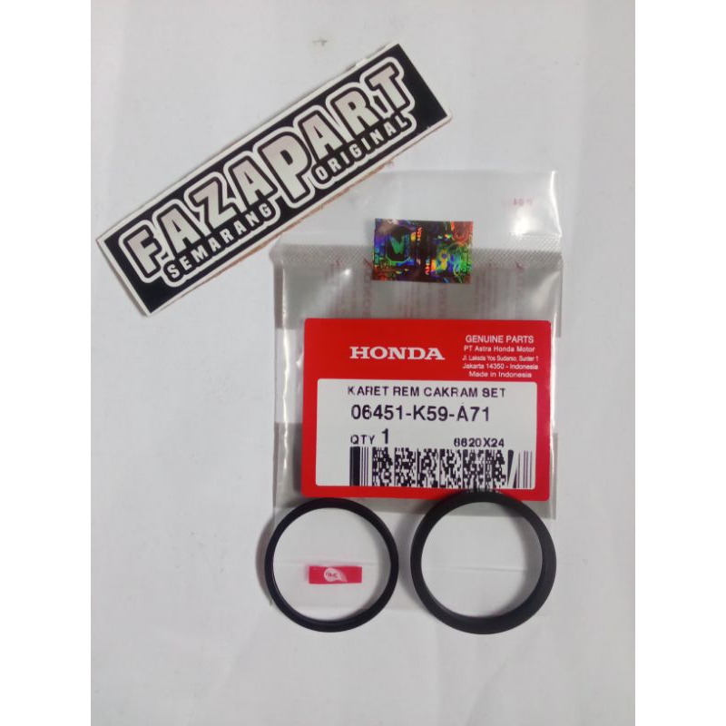 ชุดซีลลูกสูบ CALIPER HONDA GENIO VARIO125 K2V/K60 VARIO150 K59 VARIO160 K2S AHM 06451-K59-A71 ...