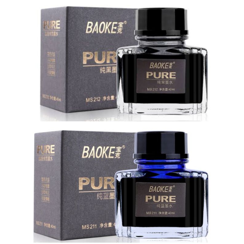 Baoke PURE FOUNTAIN PEN INK REFILL INK REFILL PEN ในขวดแก ้ ว | Shopee ...