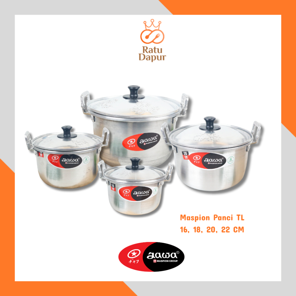 (เฉพาะสด) Maspion Panci Tinggi TL Java อลูมิเนียม 16 18 20 22 24 ซม./Panci Jawa ต้ม - RD ...
