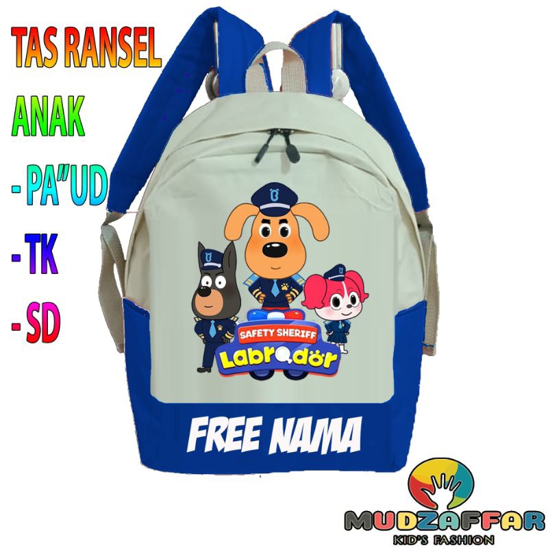 Safety SHERIFF LABRADOR PRIMORY SCHOOL CHILDRENS BACKPACK | Shopee Thailand