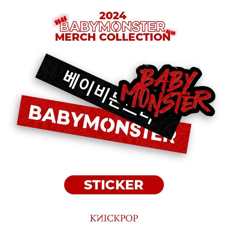 สติ๊กเกอร์ BABYMONSTER MERCH BY KNICKPOP | Shopee Thailand