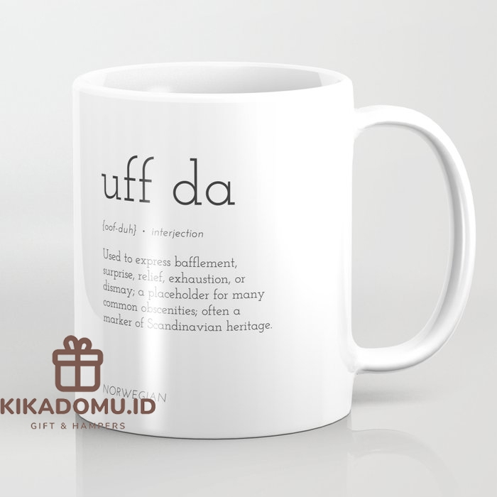 Uff Da Definition แก้วกาแฟเซรามิคของขวัญตกแต่งเครื่องดื่มขัดขวาง ...