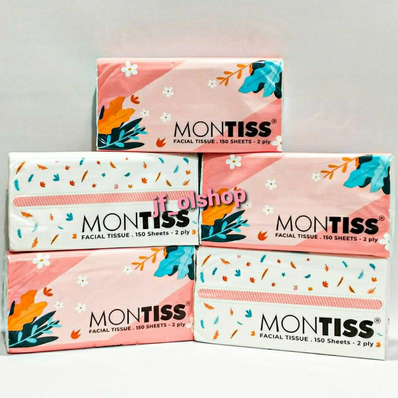 | แพ็คเกจ CONTAINS 5 | เนื้อเยื่อ MONTISS Facial Soft Pack 150S 2PLY ...