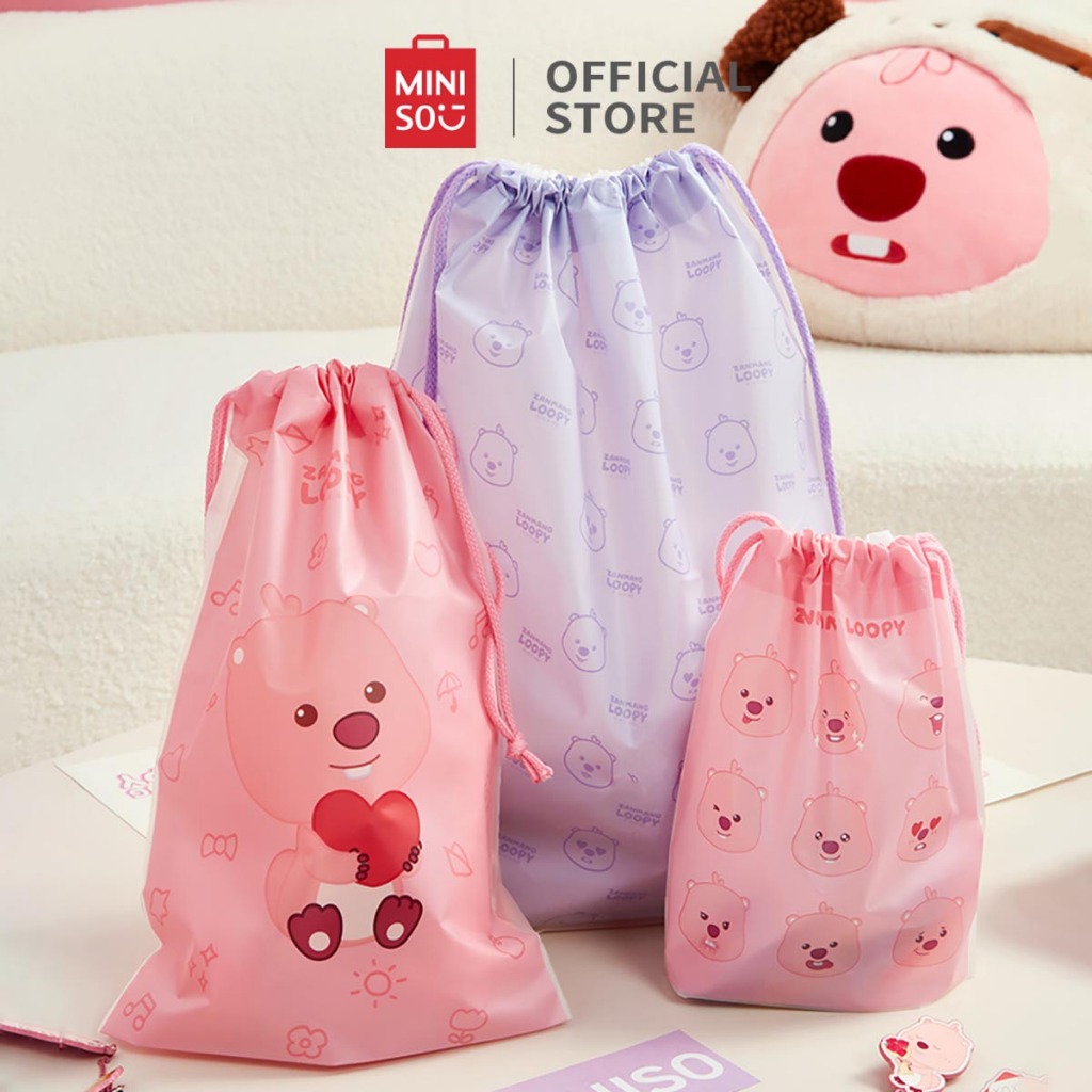 Miniso x ZANMANG Loopy Collection กระเป๋าเดินทาง Drawstring Storage ...
